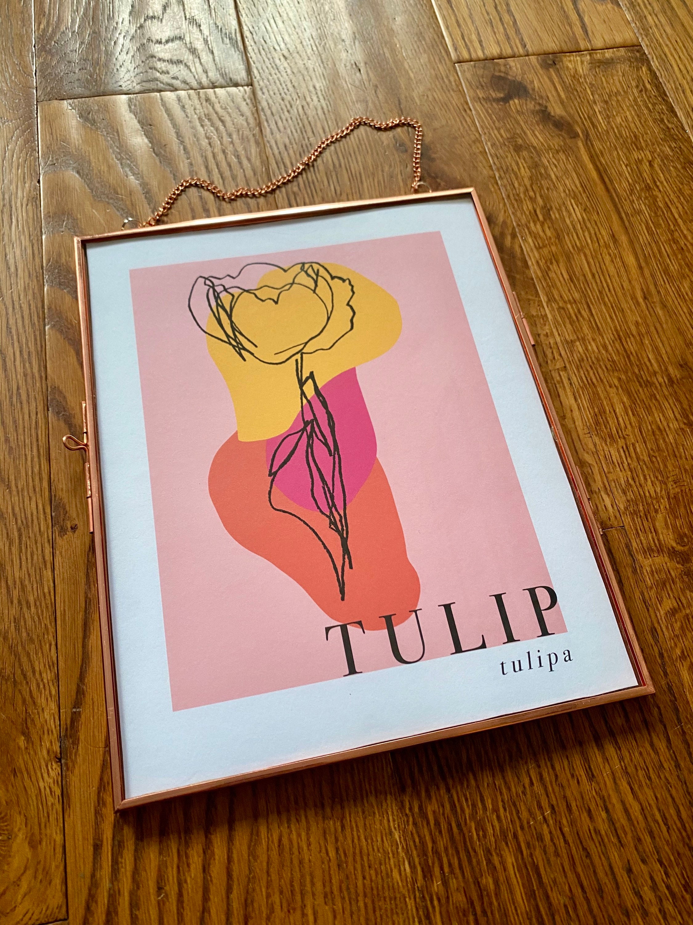 Tulip Print // Abstract Floral Print // Abstract Tulip // - Etsy