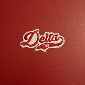 Delta Sigma Theta Embroidery Patches - Sorority Iron on Embroidered ...