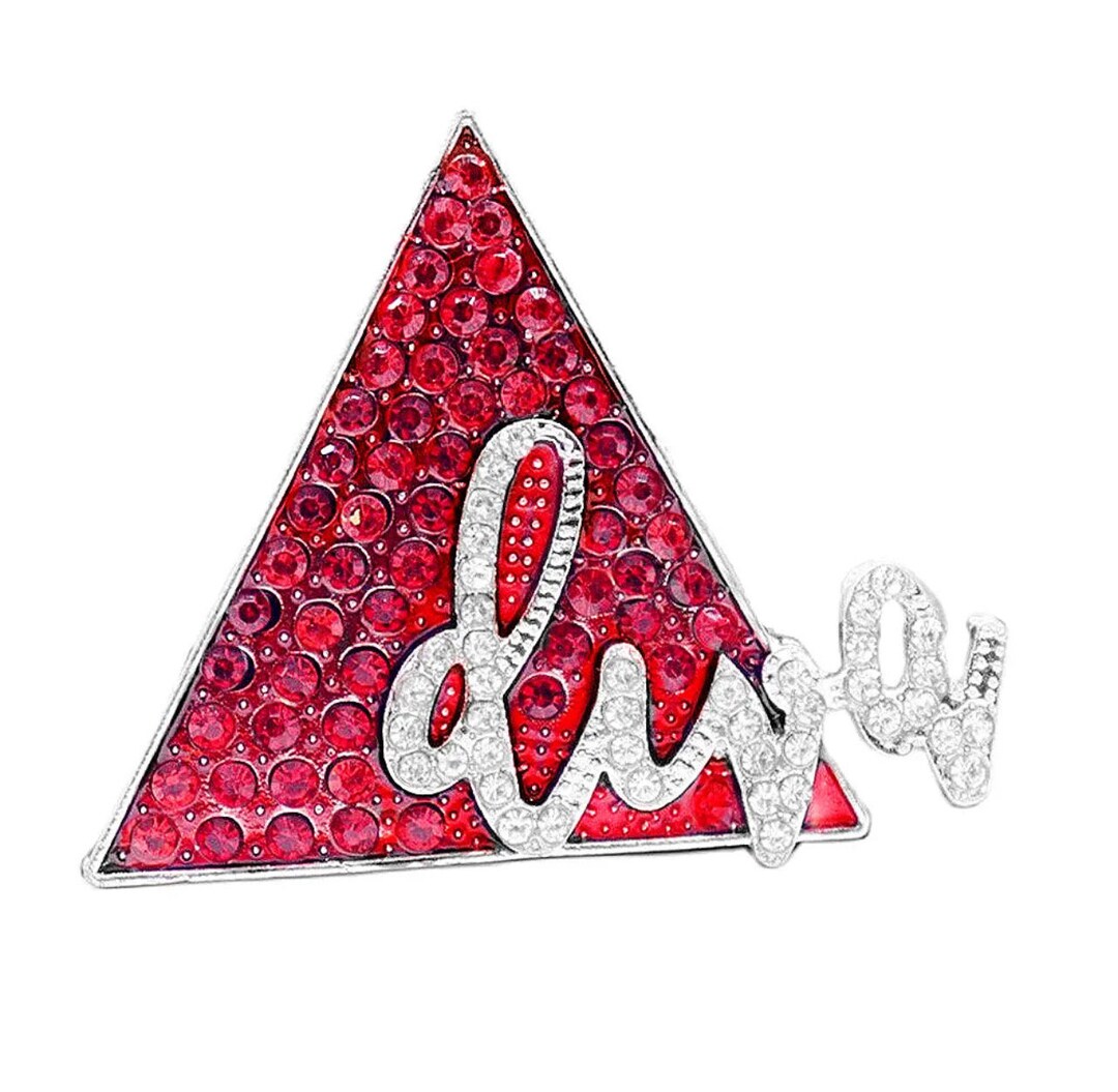 Delta Sigma Theta Diva Sorority Brooch Pin, Pyramid, DST - Etsy