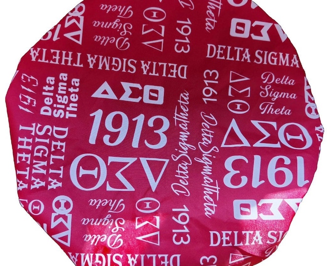 Delta Sigma Theta Shower Bonnet Shower Cap DST Gift - Etsy