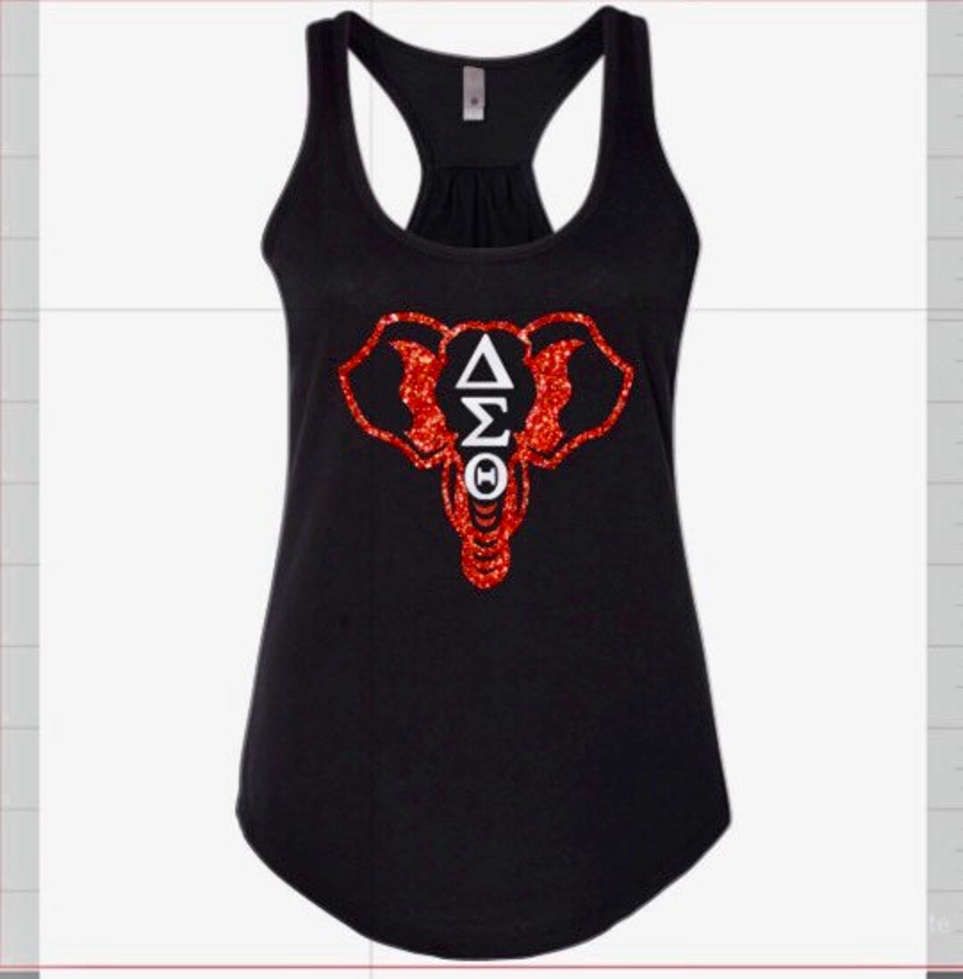 Delta Sigma Theta Elephant Tank, DST Tank, Greek Tank - Etsy