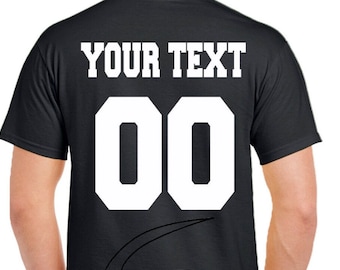 Text on Back Shirt - Etsy