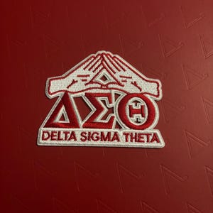 Delta Sigma Theta Embroidery Patches - Sorority Iron on Embroidered ...