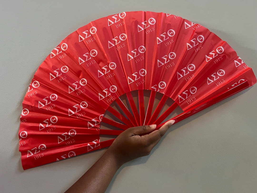 Large Delta Sigma Theta Fan,greek Letters, Line Dancing, Popping ...