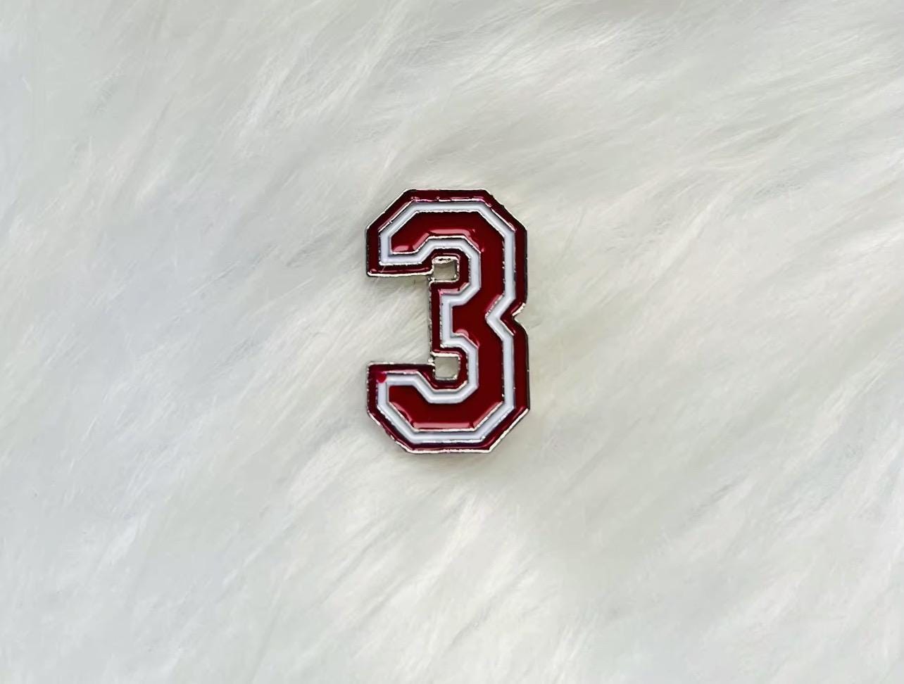 Red and White Number Lapel Pins Line Numbers, Delta Sigma Theta DST - Etsy