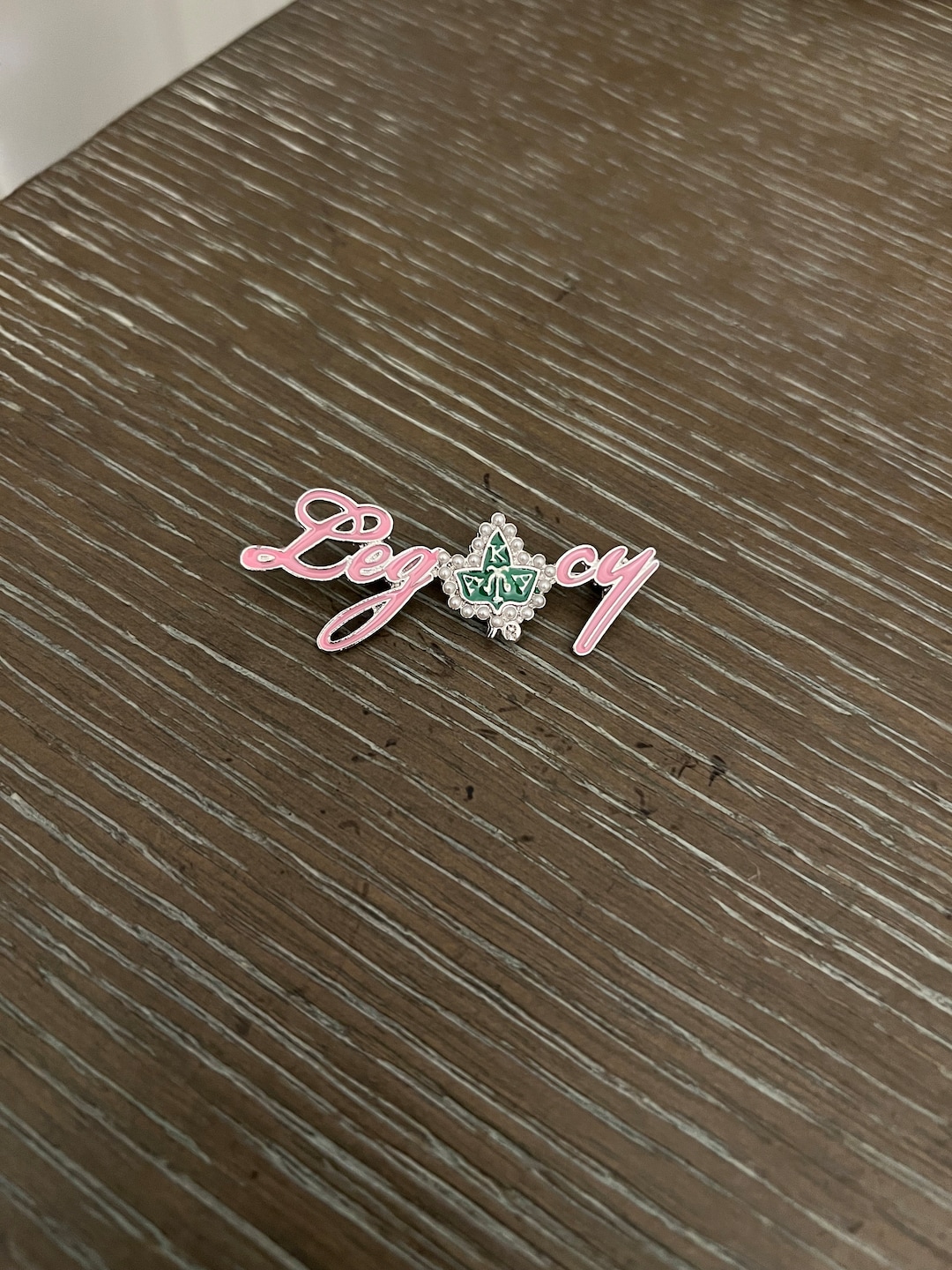 AKA Legacy Pin, Pink and Green, - Etsy