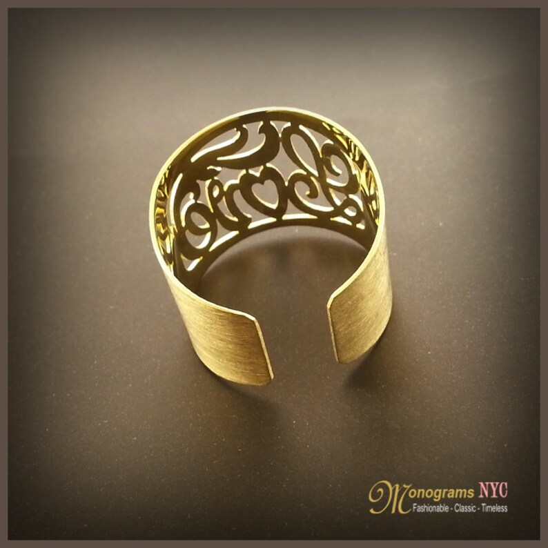 Love Ring,monogram Ring,cuff Ring,name Ring,custom Name Ring,initials ...