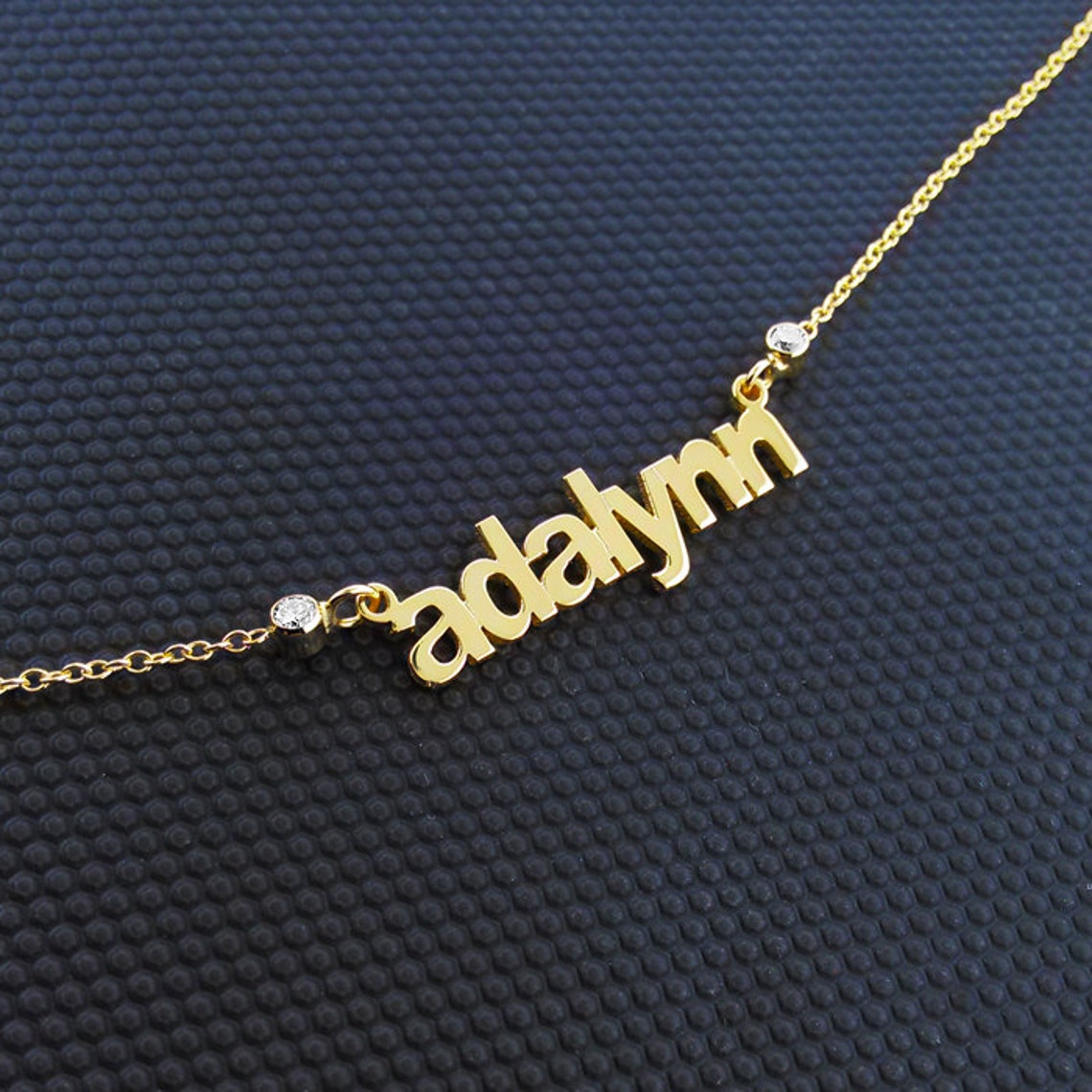 Four Name Necklace-14k Gold Name Necklace-multiple Name | Etsy