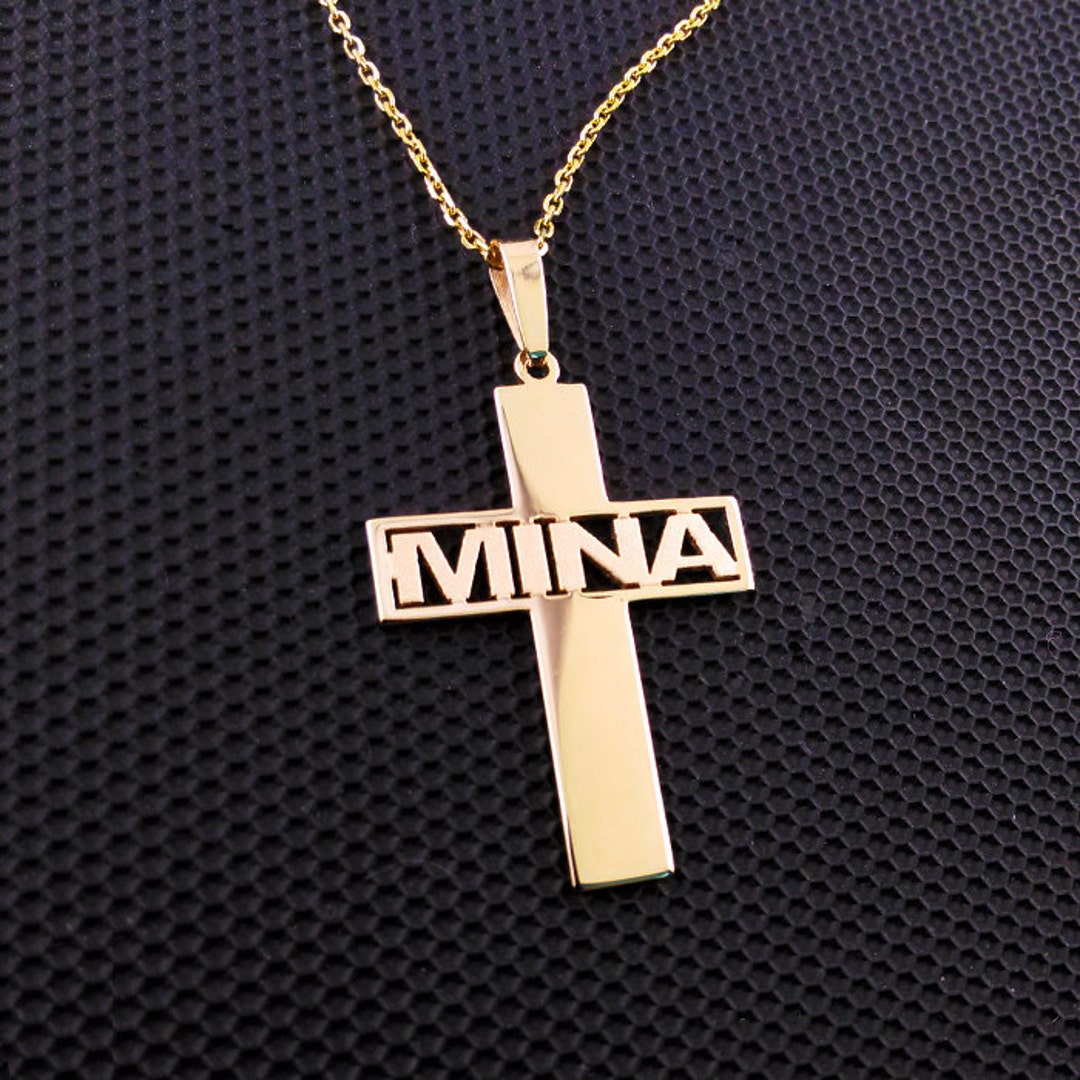 Personalized Cross Necklace,personalized Cross Pendant,cross Necklace ...