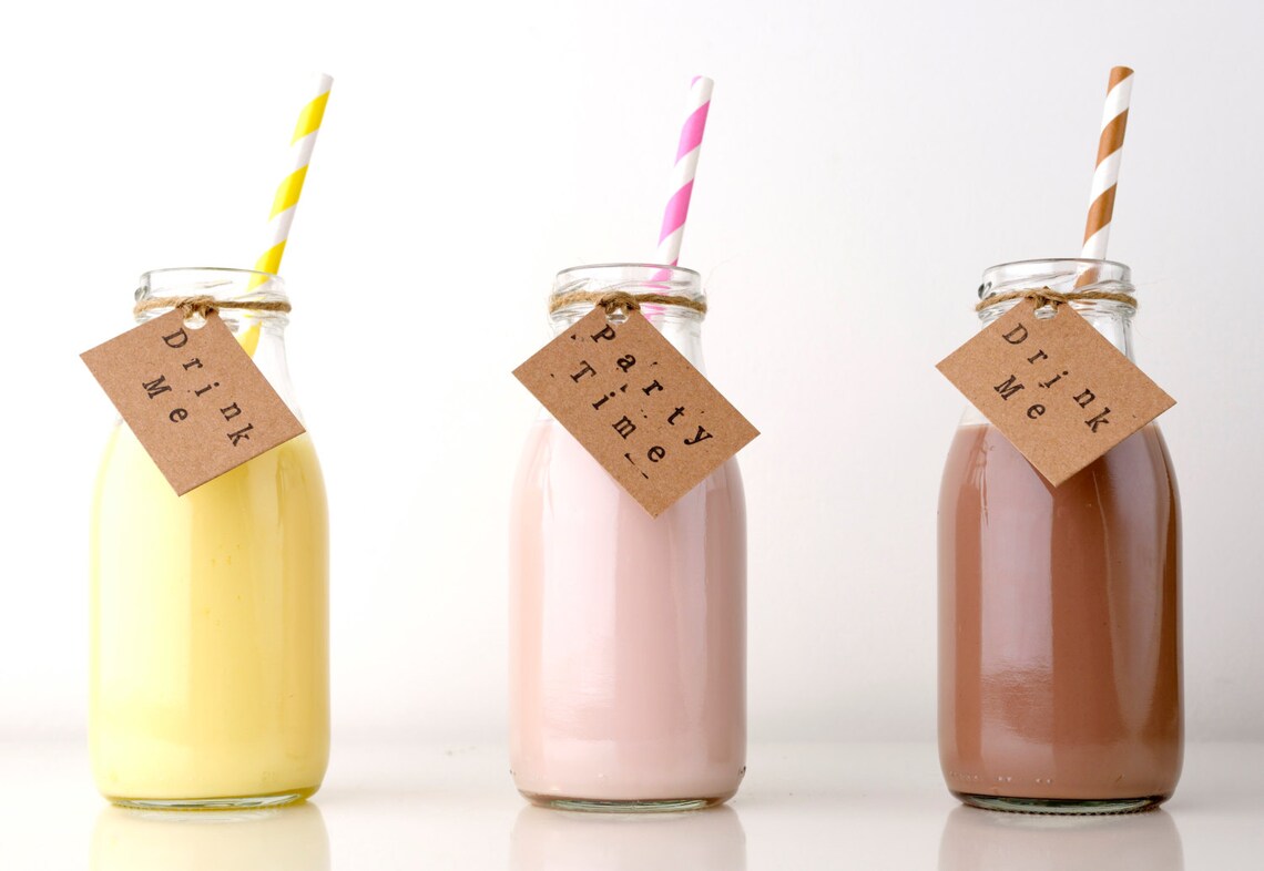 10 X Mini Milk Bottles Wedding / Baby Shower / Party Favour | Etsy