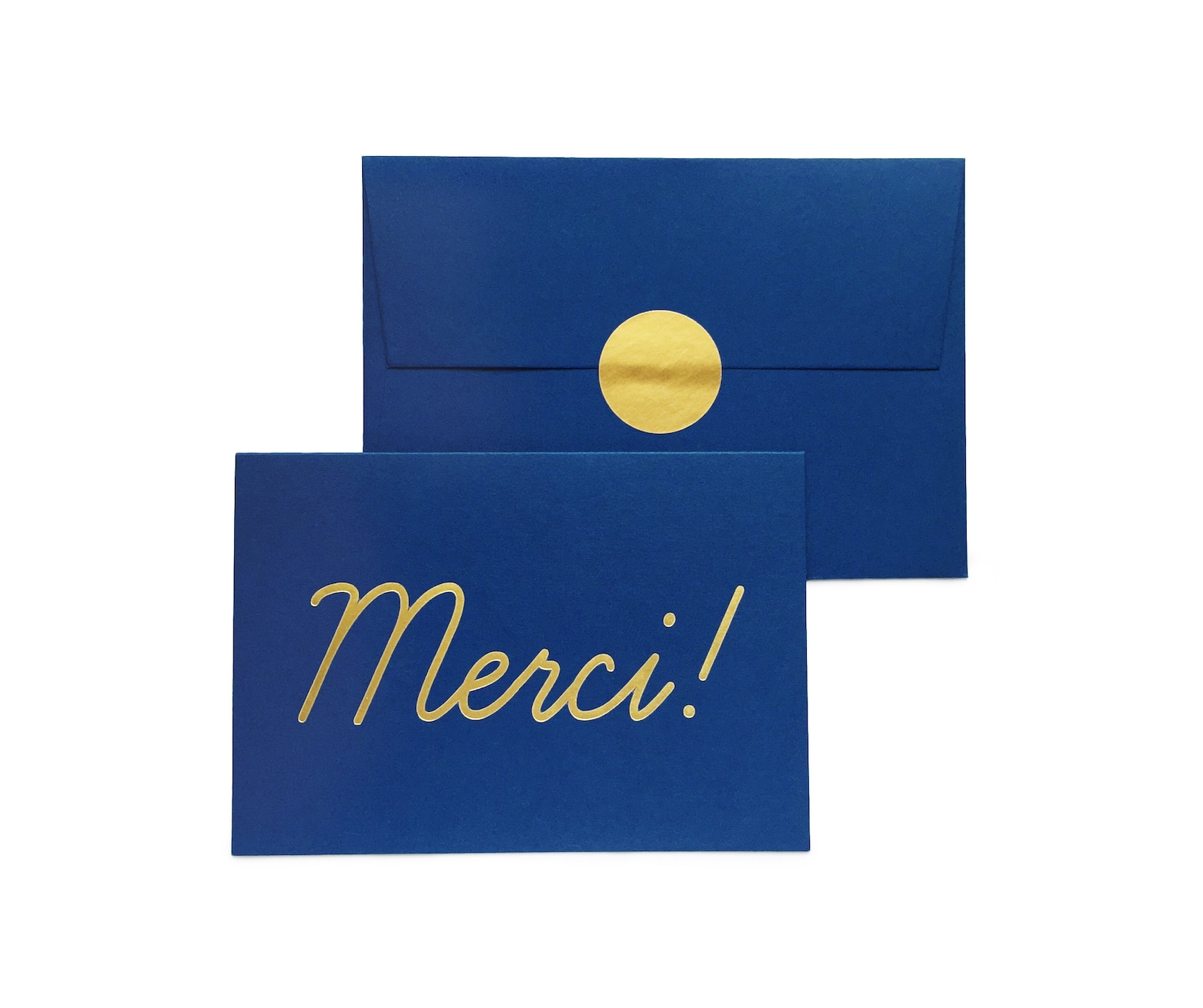 Merci Luxe Gold Typographic Foil Greeting Card W Matching - Etsy Australia