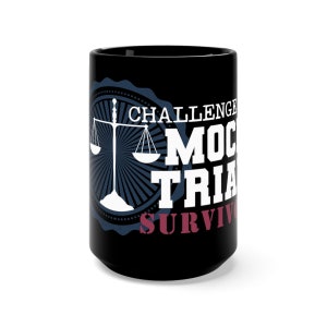 Classical Conversations Challenge B Mock Trial Survivor Black Mug 11oz ...