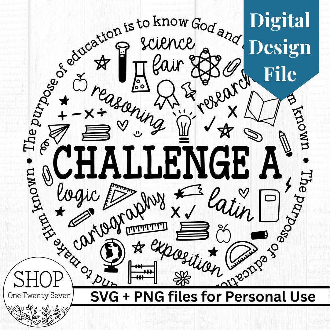 INSTANT DOWNLOAD Challenge A Design File Classical Conversations Svg ...