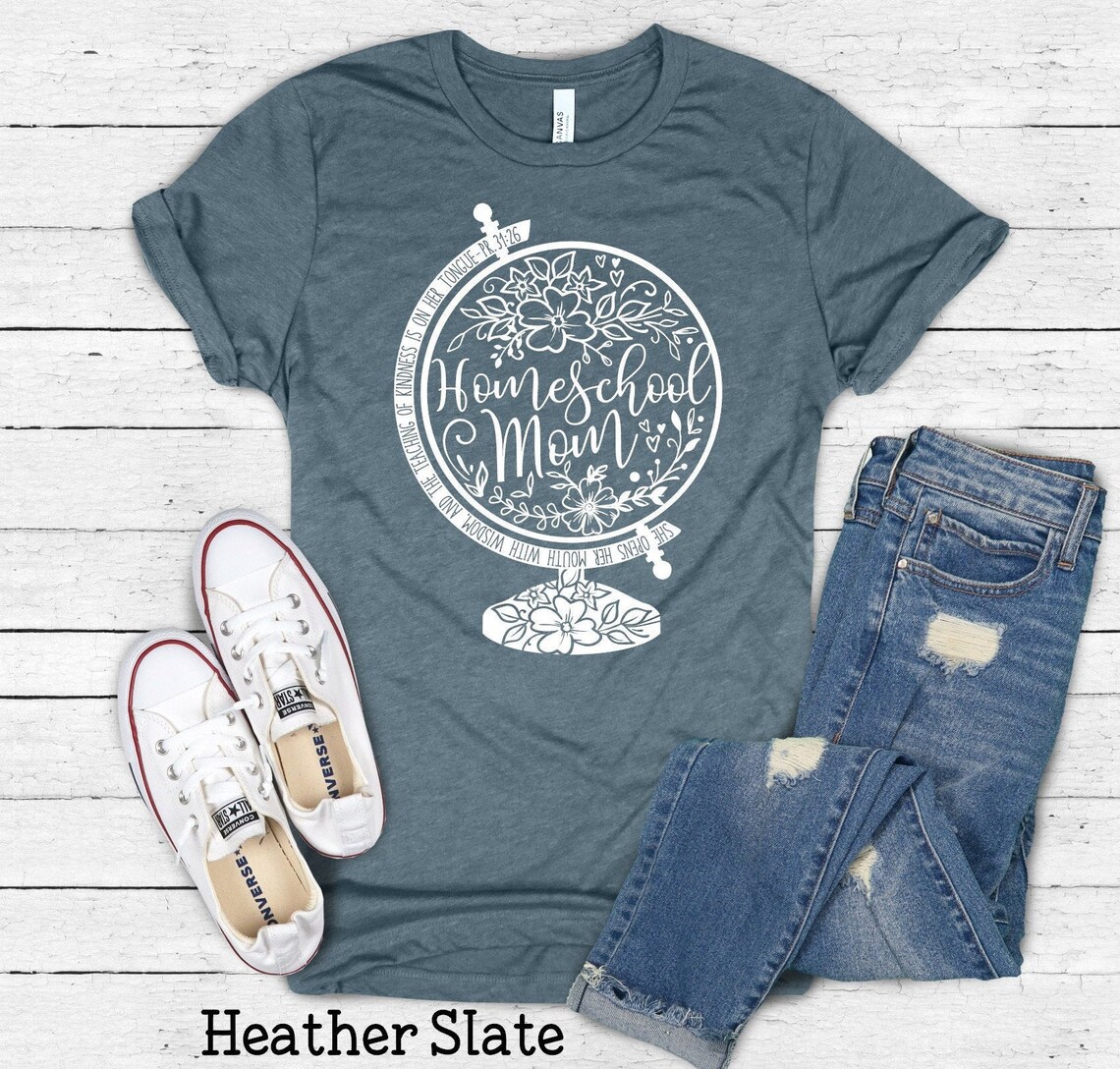 Homeschool Mom Globe Shirt Unisex Jersey Short Sleeve Tee | Etsy