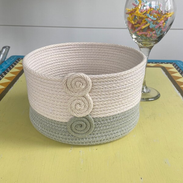 Handmade Rope Basket - Etsy