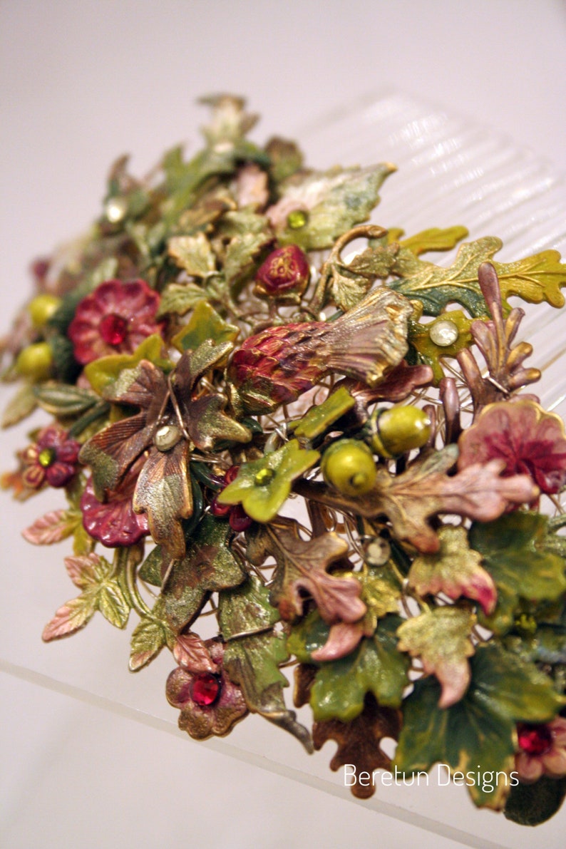 Autumn Wedding Tiara Woodland Headpiece Acorn Crown Hand - Etsy