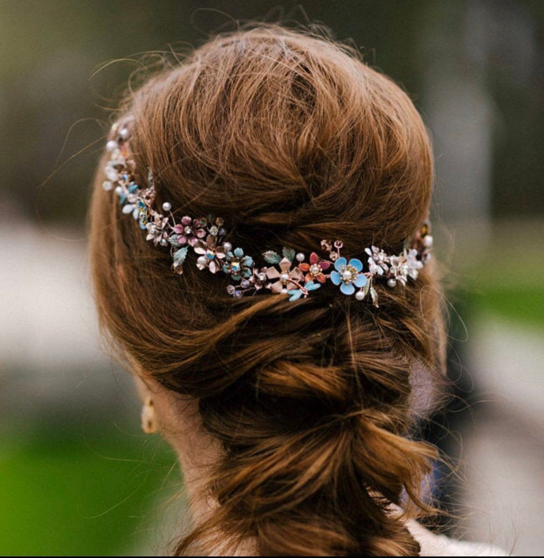 Fleur de mariage Hair Vine Hair Garland Flower Bridal - Etsy France