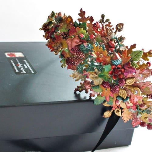 Autumn Wedding Tiara Woodland Headpiece Acorn Crown Hand - Etsy