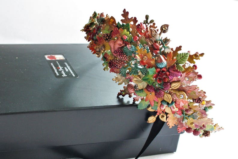 Autumn Wedding Tiara Woodland Headpiece Acorn Crown Hand - Etsy