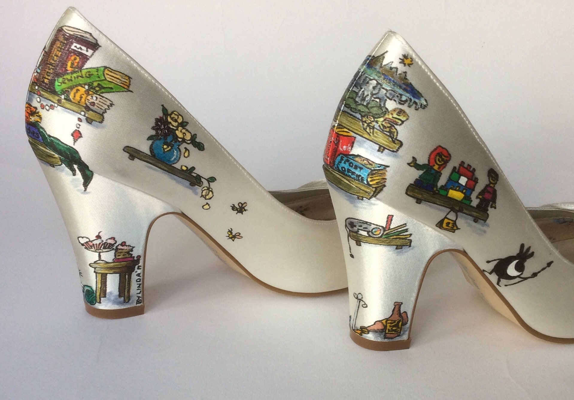 Hand Painted Shoe Design on Your Own Shoes Fairytale Shoe | Etsy