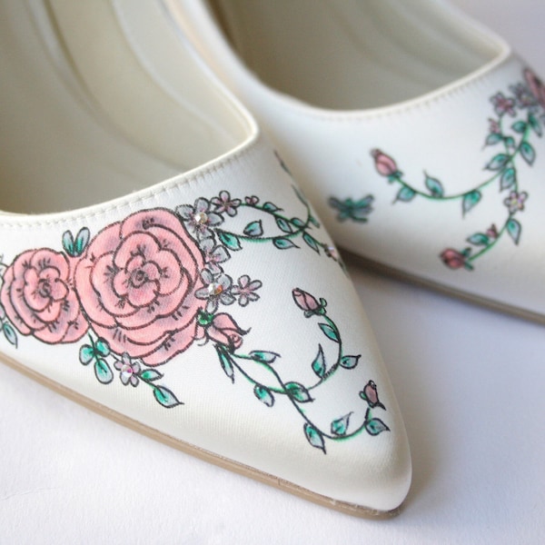 Hand Painted Shoes - Etsy