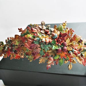 Autumn Wedding Tiara Woodland Headpiece Acorn Crown Hand Made Fall ...