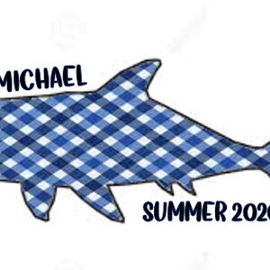 Downloadable Design-preppy Sharks PNG - Customizable - Etsy