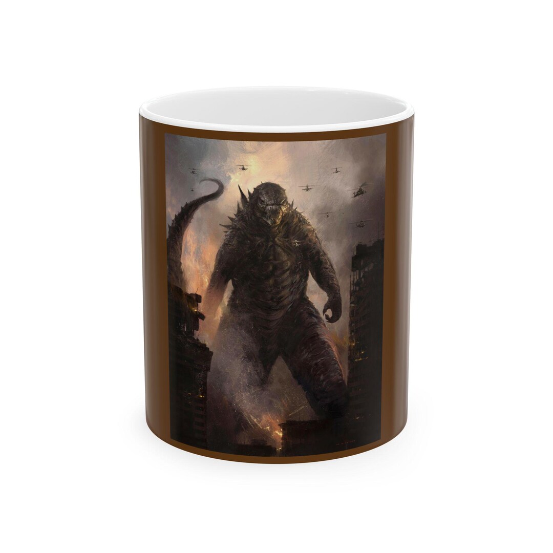 Monstrous Godzilla-inspired Ceramic Mug Perfect for Coffee Lovers ...
