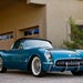 Car 1954 Corvette Picture on Mousepad Blue Beauty Corvette on Mouse Pad ...