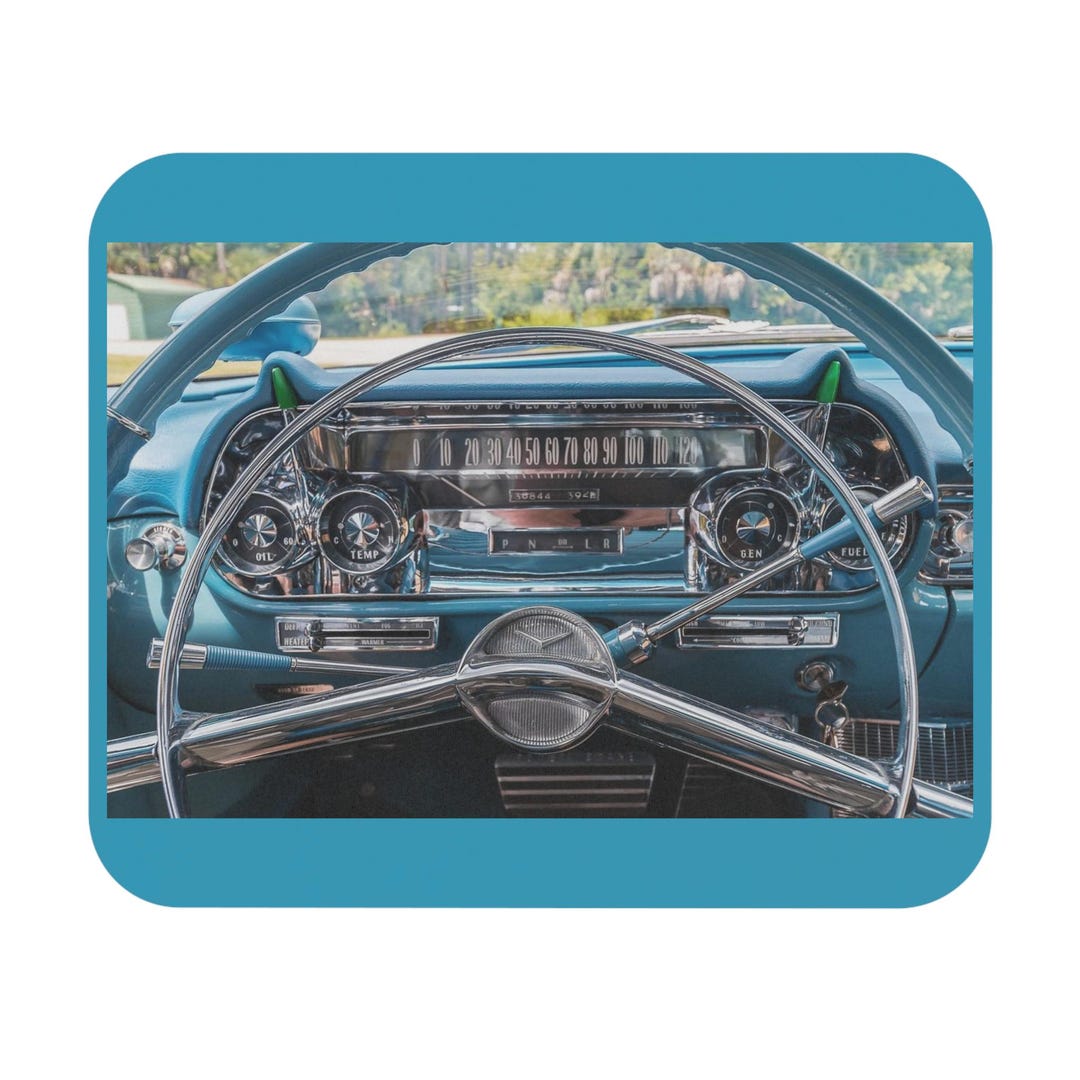 1957 Caddy Eldorado Brougham Dashboard Mouse Pad Retro Steering Wheel ...