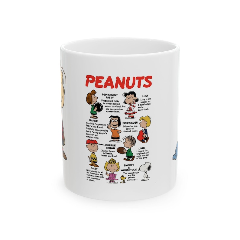 Peanuts Linus Ceramic Mug With Character Illustrations, Fun Gift for ...