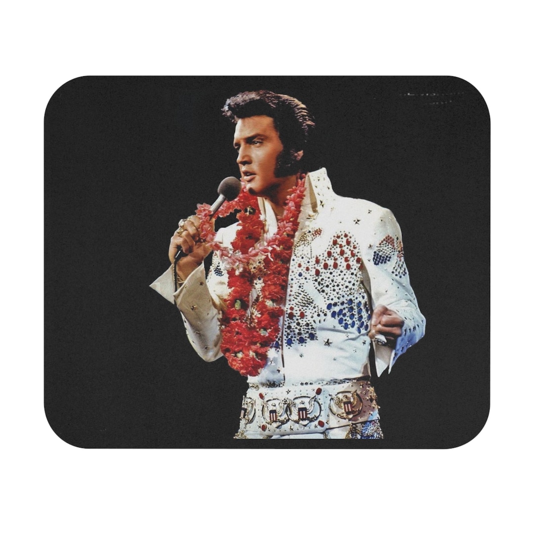 Elvis Presley in Hawaii Mouse Pad, Retro Decor, Music Lover Gift ...