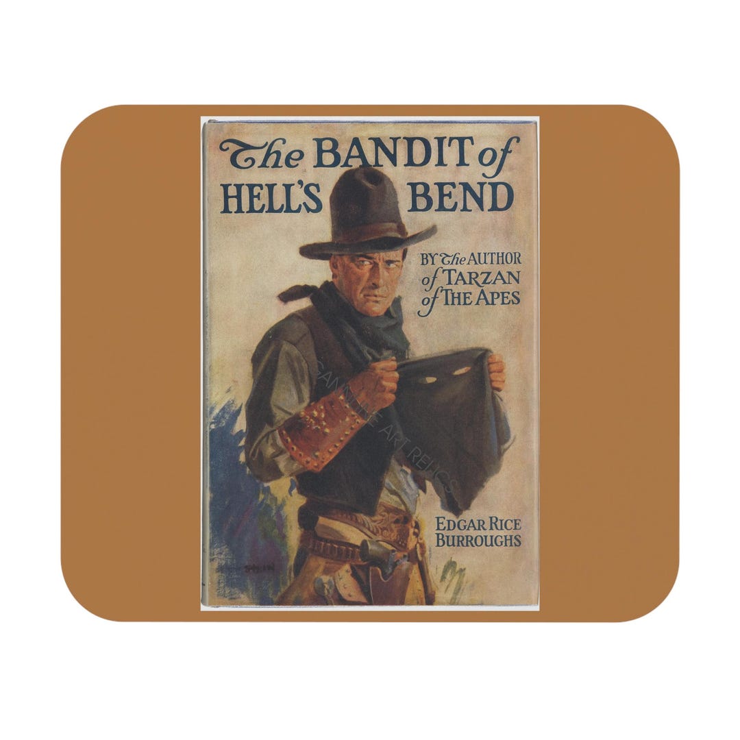 Vintage Western Mouse Pad, Retro Decor for Home Office, Book Lover Gift ...