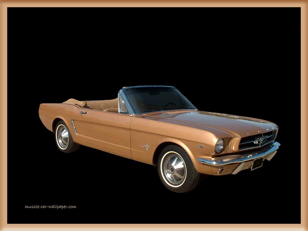 Ford Mustang Mouse Pad 1964 Mustang Convertible Bronze Metallic Picture ...