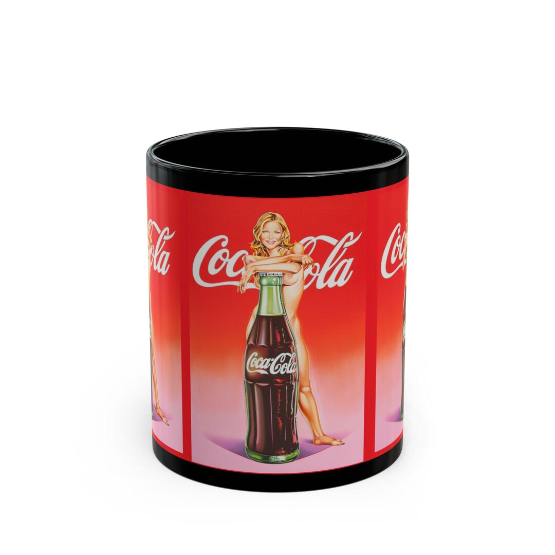 Retro Coca-cola Black Mug, Vintage Pin-up Girl, Coffee Lover Gift, 11oz ...