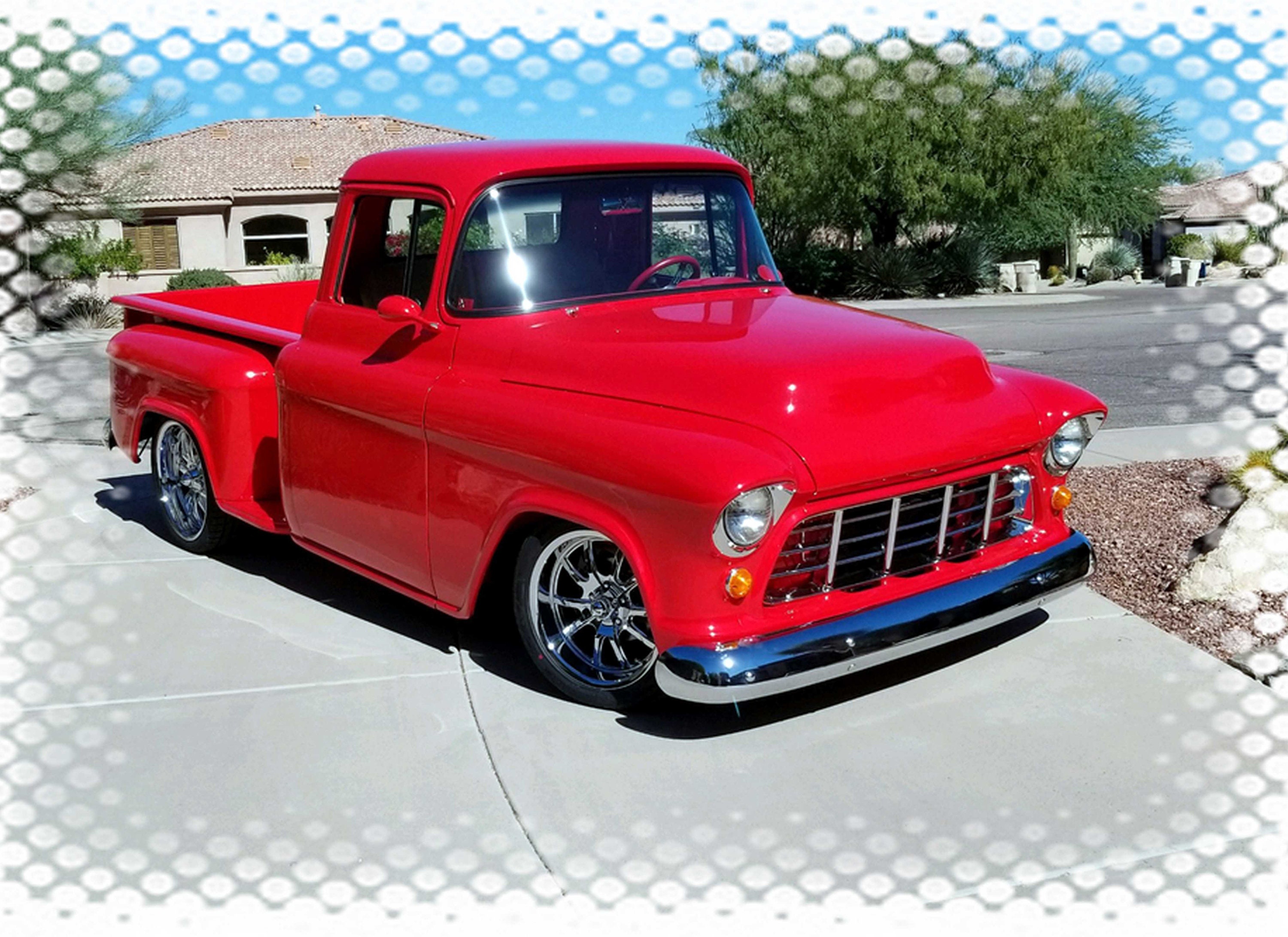 Chevy Mouse Pad - 1955 Chevy C-10 Custom Pick up Truck Picture on Mouse ...