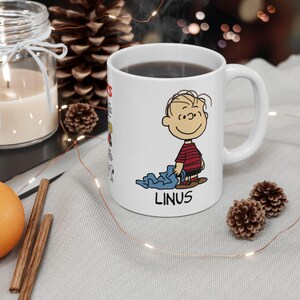 Peanuts Linus Ceramic Mug With Character Illustrations, Fun Gift for ...