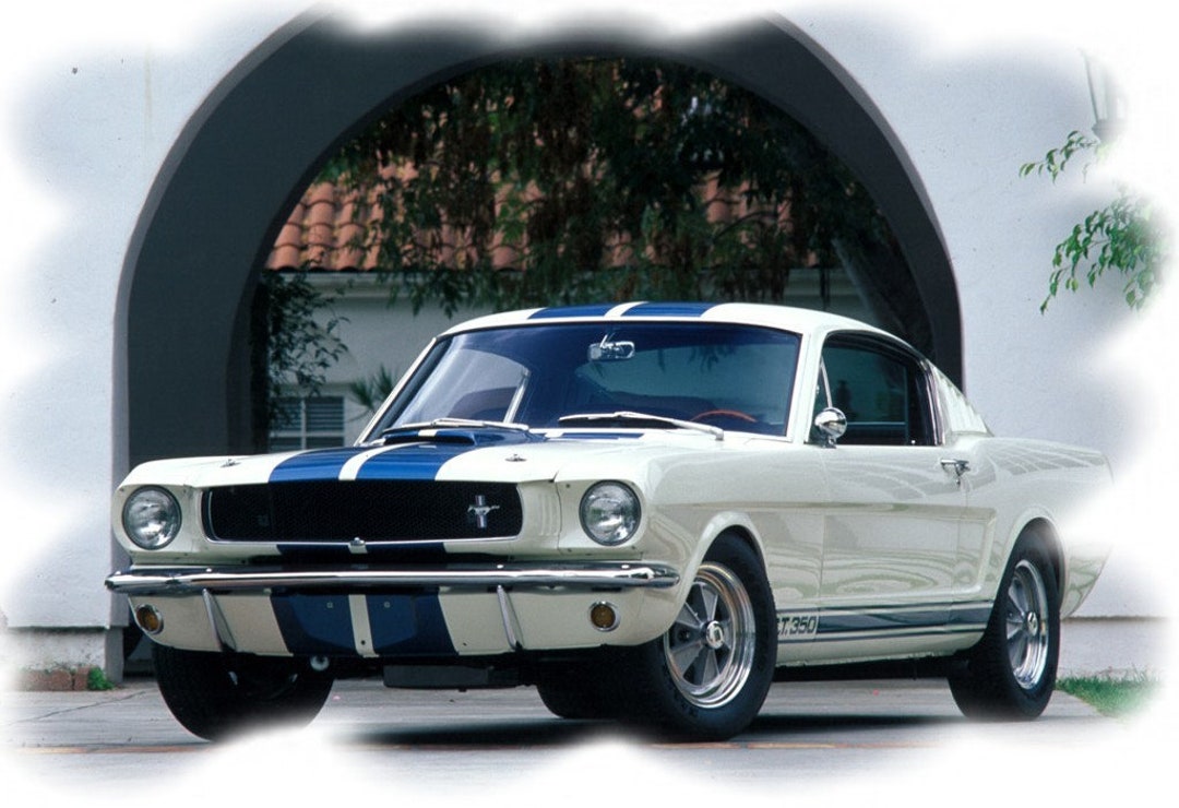 Ford Mustang Mouse Pad 1965 Shelby GT 350 Mustang Fastback White ...