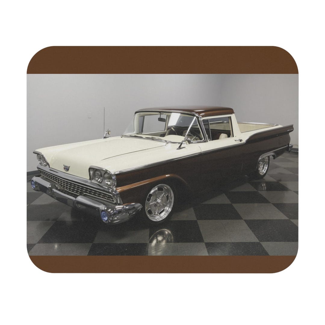 Car 1959 Ford Rancharo Mouse Pad, Retro Auto Desk Accessories, Gift for ...