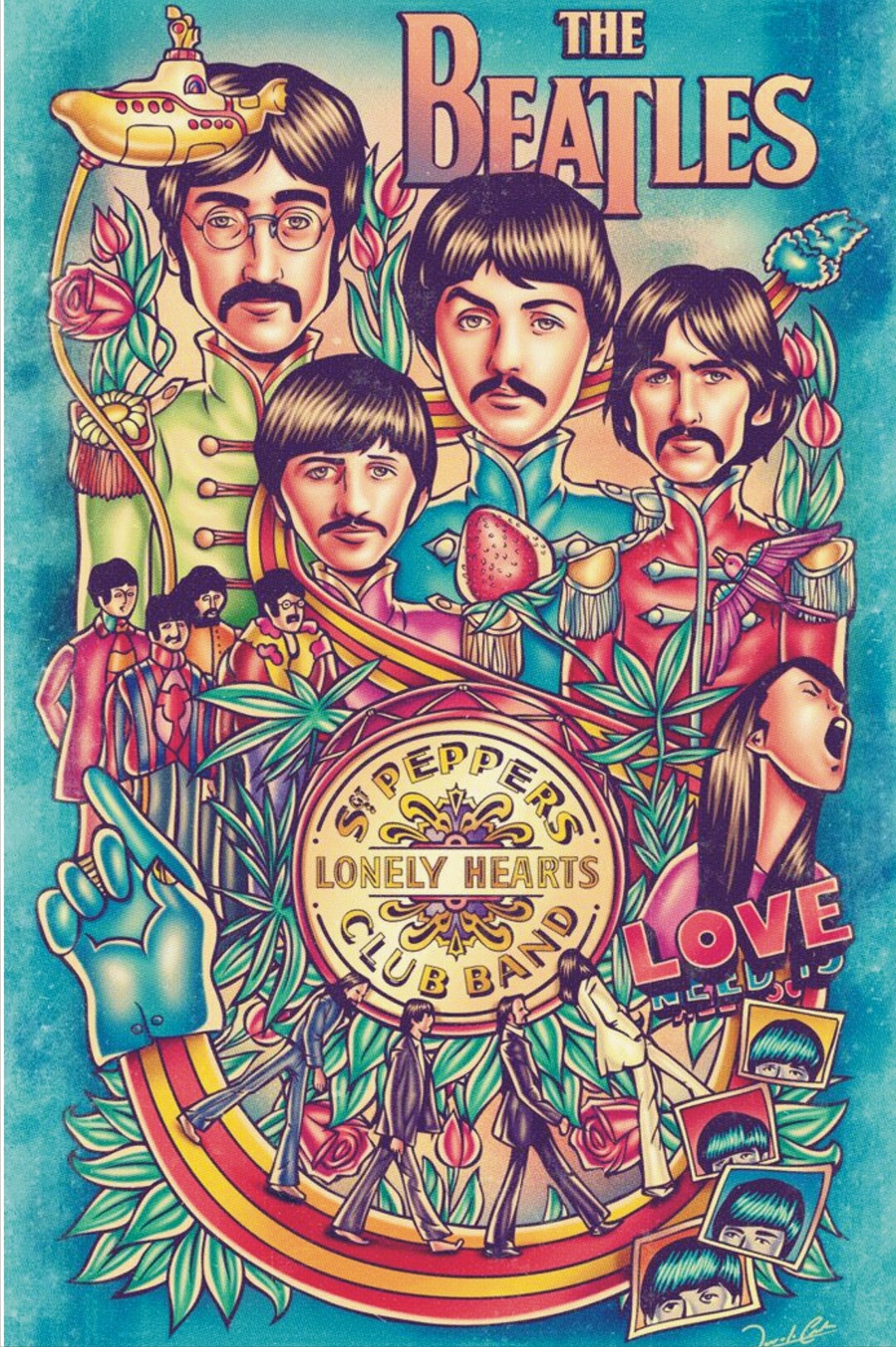 Six 6 Rock Band Posters From the 1960's & 70's 13x19 Color PRINTS ...