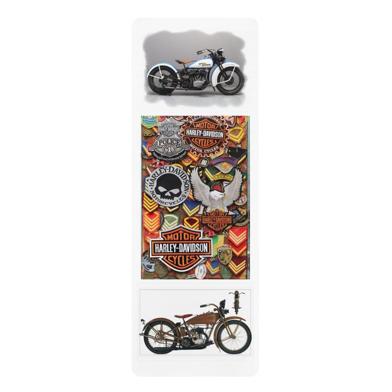 Motorcycle Yoga Mat, 1926 and 1932 Harley Davidsons for Studios or Home ...