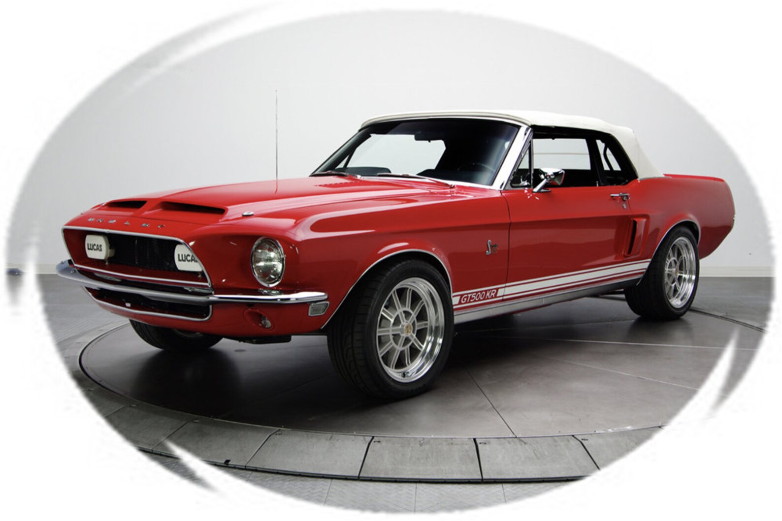 Car Ford Mustang Mouse Pad 1968 Ford Mustang Shelby GT500KR Red Hot ...