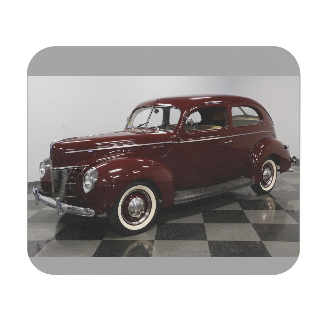Car 1940 Ford Deluxe Mouse Pad Vintage Auto Car Lovers Office Decor ...