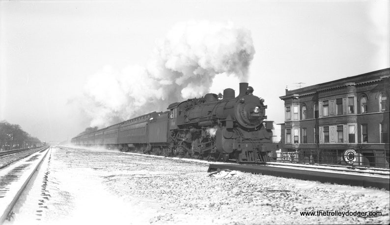 Car Railroad Train Steam Engine 808 Trolly Dodger in the Yard Picture ...