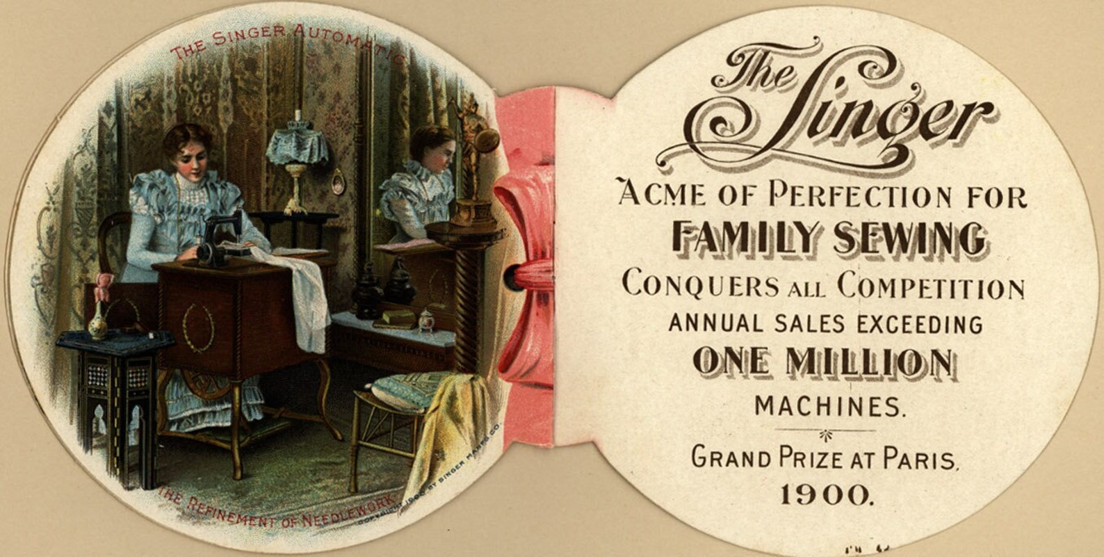 Vintage Singer Sewing Machine Advertisement acme of - Etsy