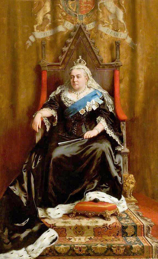 Painting of Queen Victoria Late in Years by Thomas Benjamin Art on ...