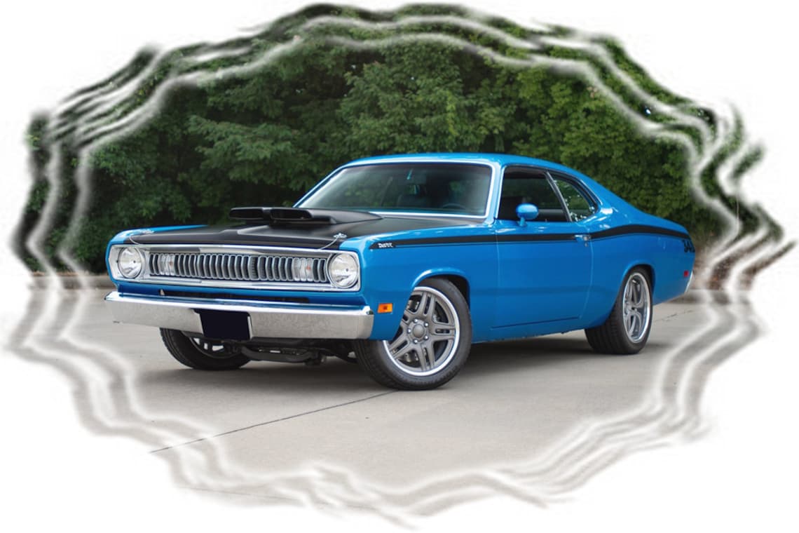 1971 Plymouth Duster Custom Blue Classic Picture on Mouse Pad - Etsy