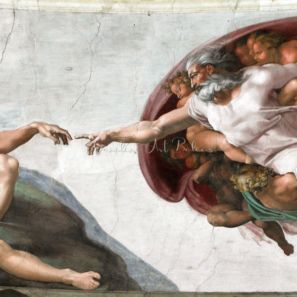 The Creation of Man Print - Etsy