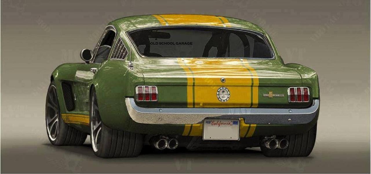Car Mustang Mouse Pad 1965 GT Mustang Custom Fastback Low Rider Mouse ...