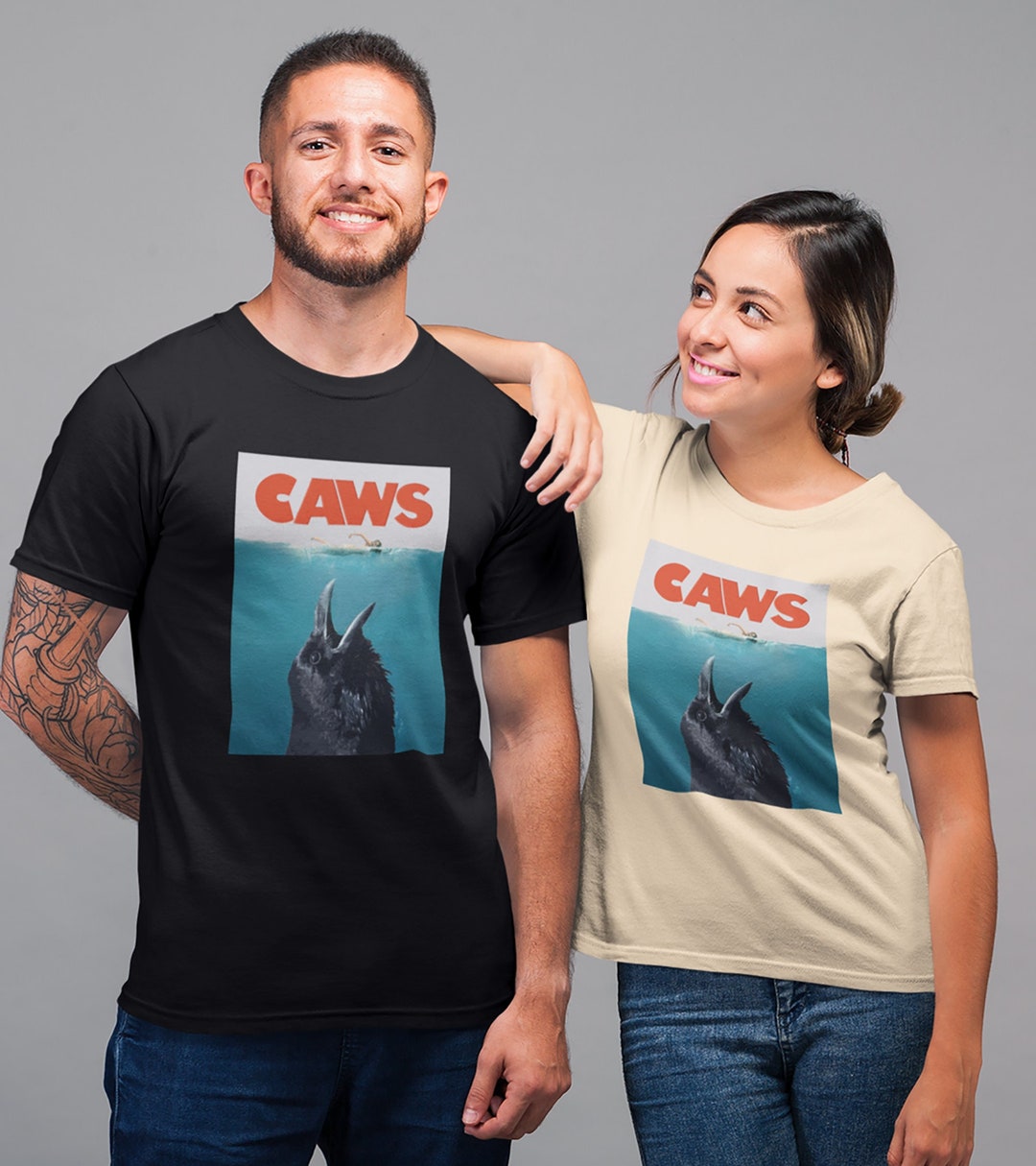 CAWS Crow Jaws Poster Parody Unisex T-shirt Funny Raven Shirt - Etsy